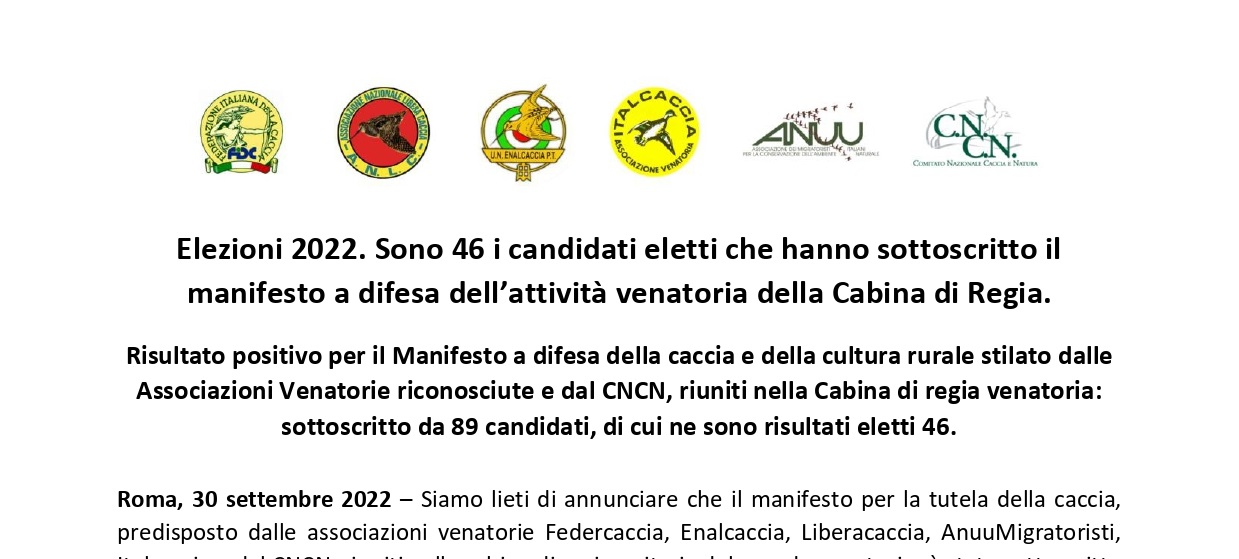 46 gli eletti su cui contare